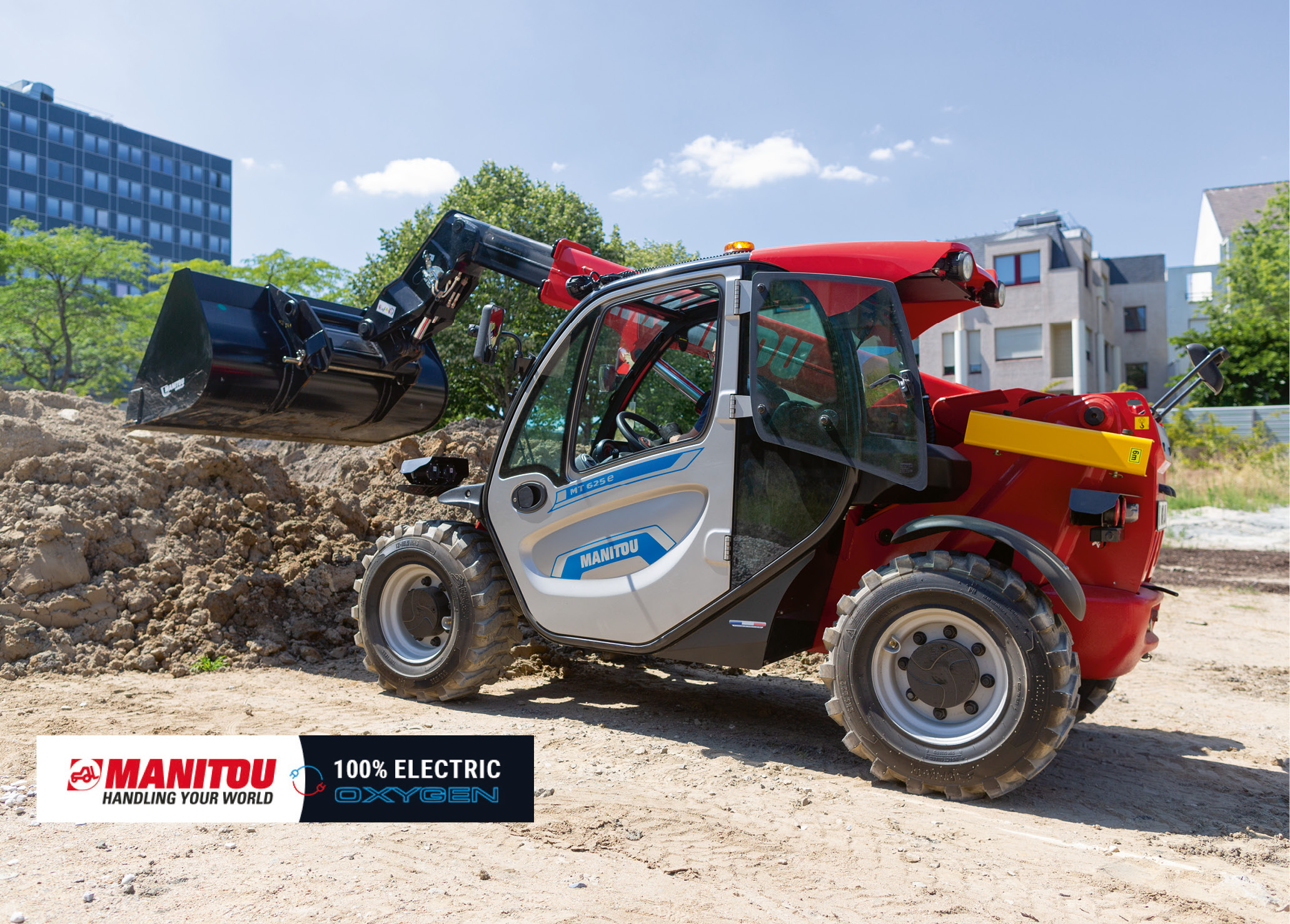 LANCEMENT DU CHARIOT TÉLESCOPIQUE ÉLECTRIQUE MANITOU MT625e - Bernard Frei
